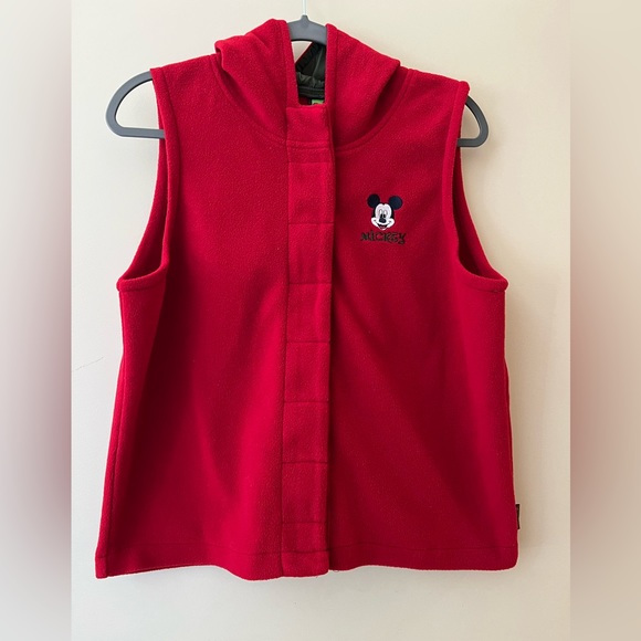 Disney | Jackets & Coats | Disney Mickey Hooded Fleece Vest | Poshmark